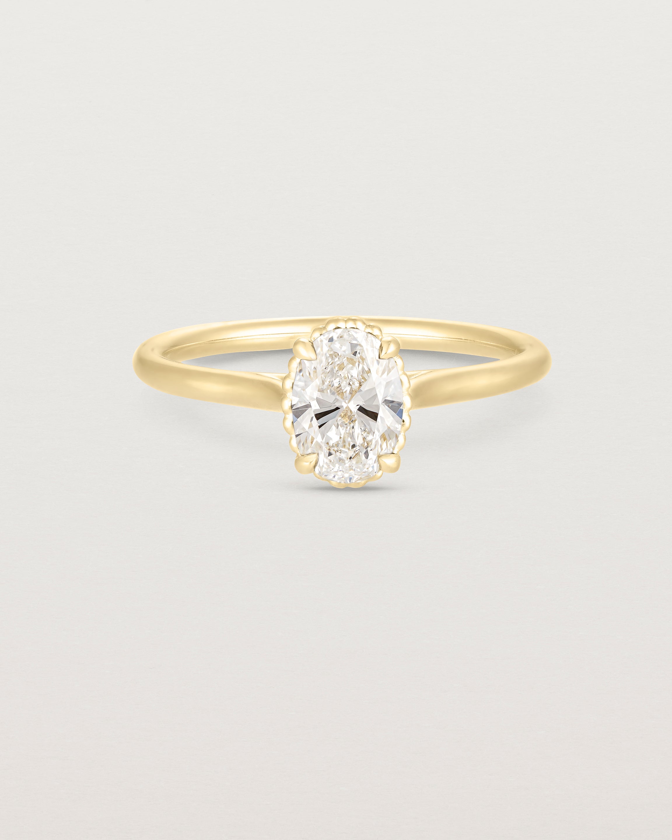 Thea Oval Solitaire | Laboratory Grown Diamond | Yellow Gold | Natalie Marie Jewellery