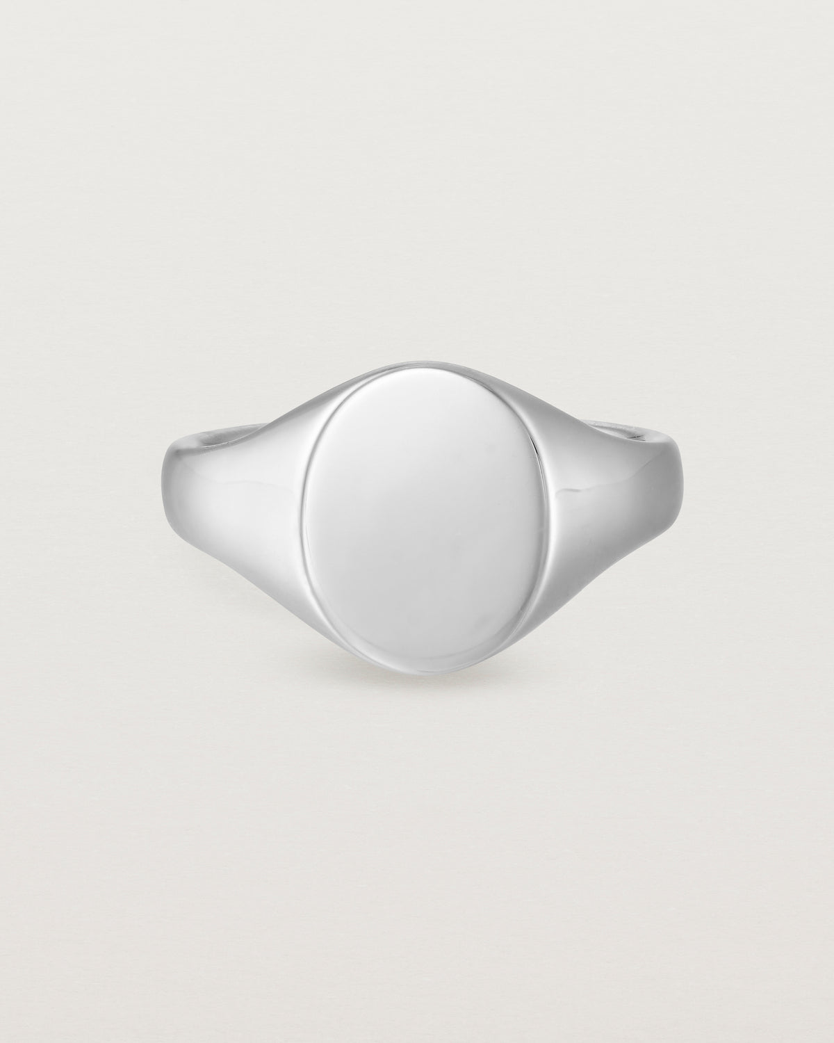 Arden Signet Ring | White Gold | Natalie Marie Jewellery