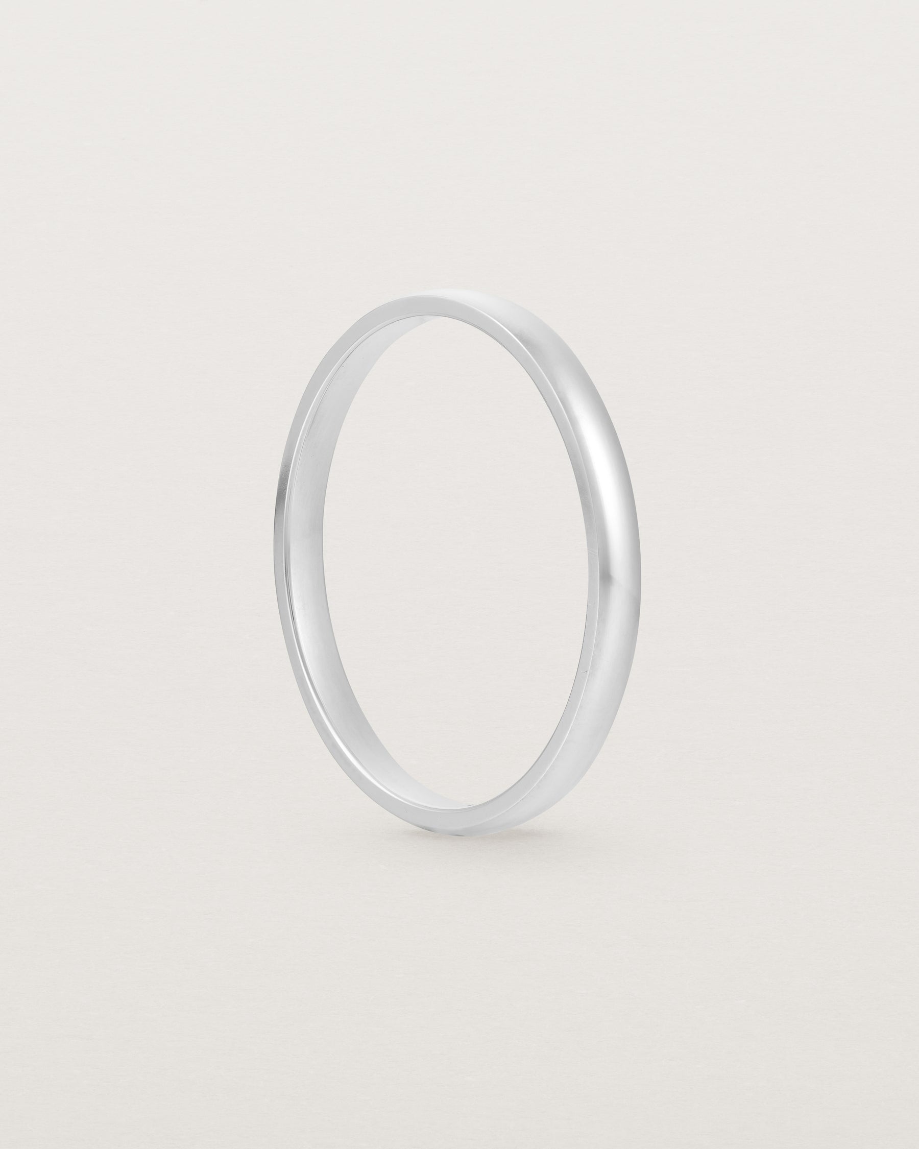 Classic Wedding Ring | 2mm | White Gold | Natalie Marie Jewellery