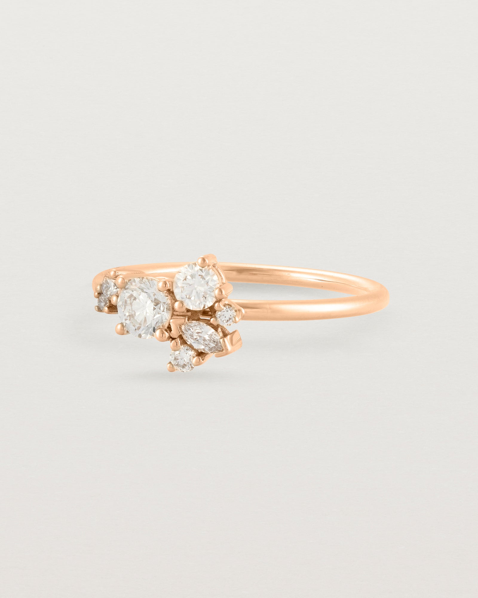 Skye Cluster Ring | Rose Gold | Natalie Marie Jewellery