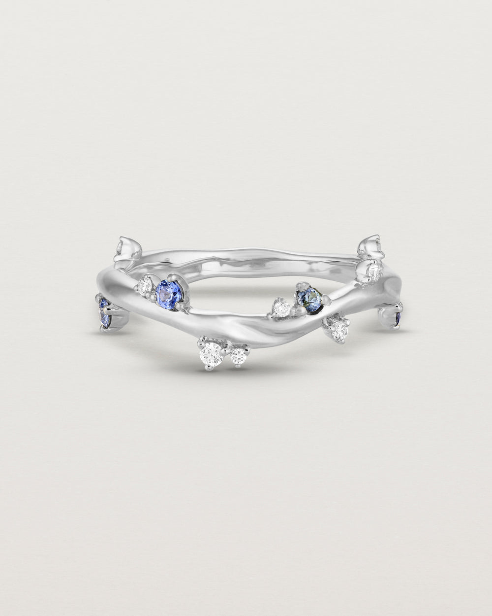 Ember Ring | Diamond & Ceylon Sapphire | White Gold | Natalie Marie ...