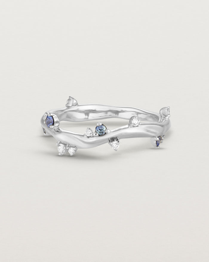 Ember Ring | Diamond & Ceylon Sapphire | White Gold | Natalie Marie ...