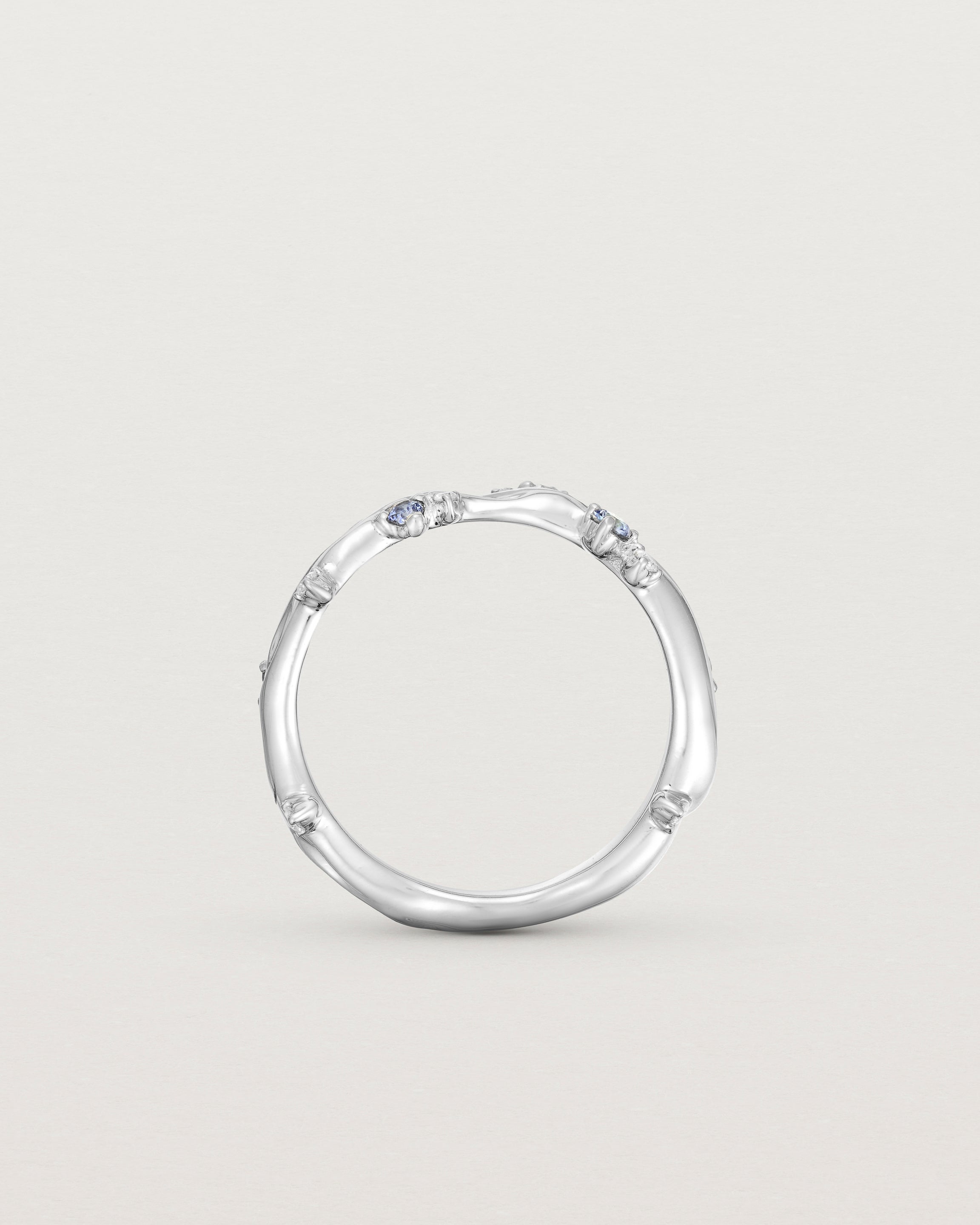 Ember Ring | Diamond & Ceylon Sapphire | White Gold | Natalie Marie ...