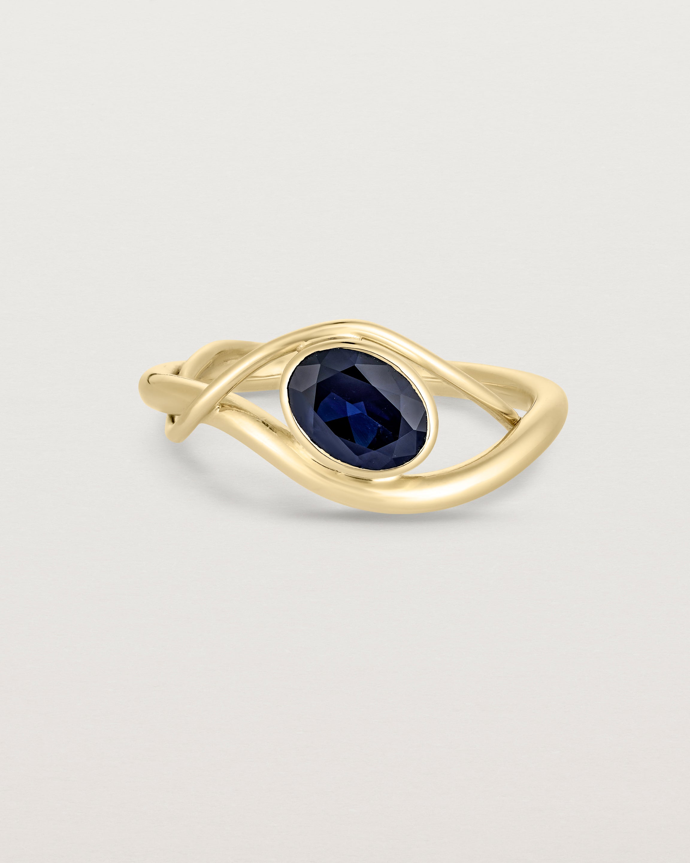 Isha Oval Ring | Australian Sapphire | Yellow Gold | Natalie Marie ...