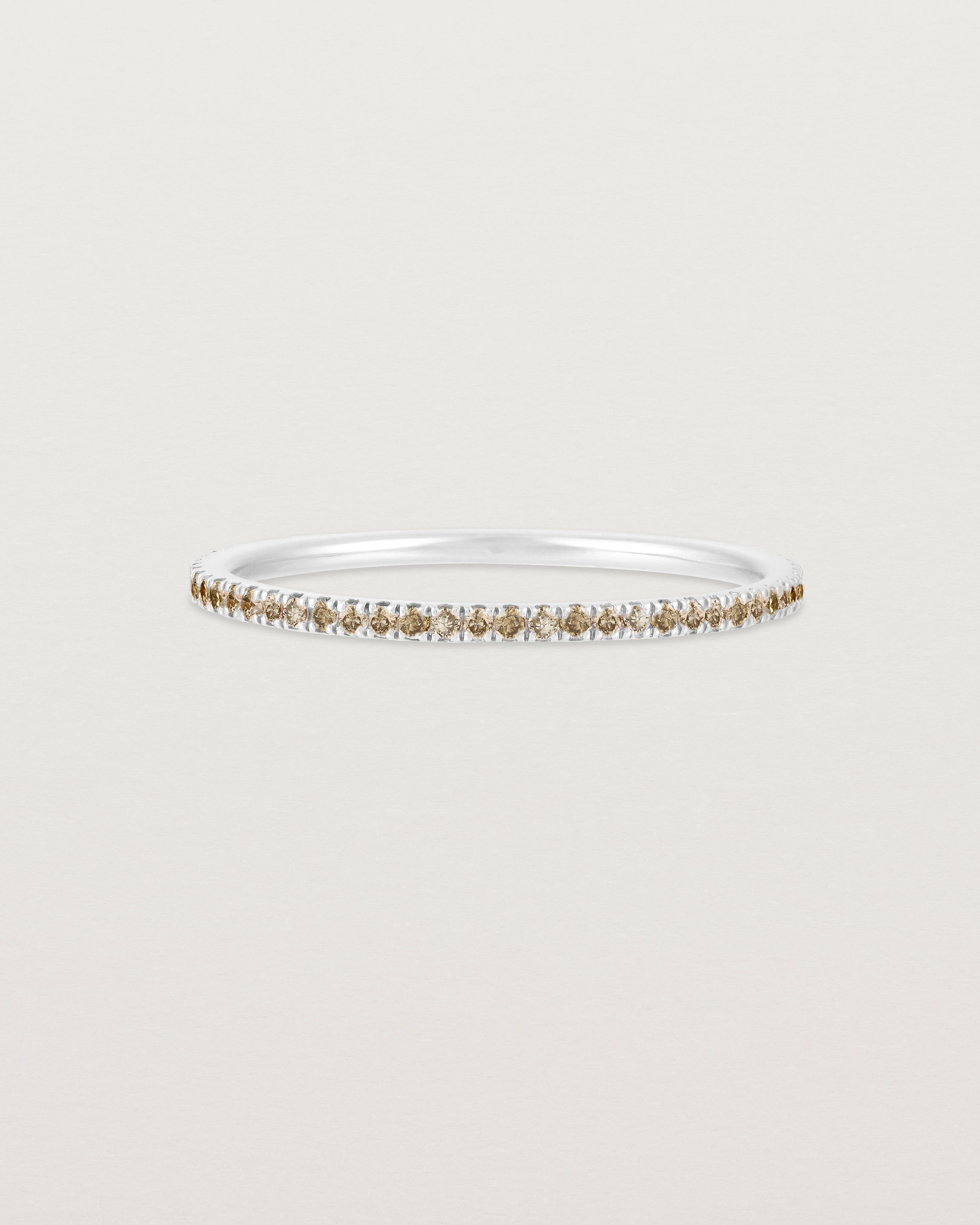 Queenie Ring | Champagne Diamonds | White Gold | Natalie Marie Jewellery