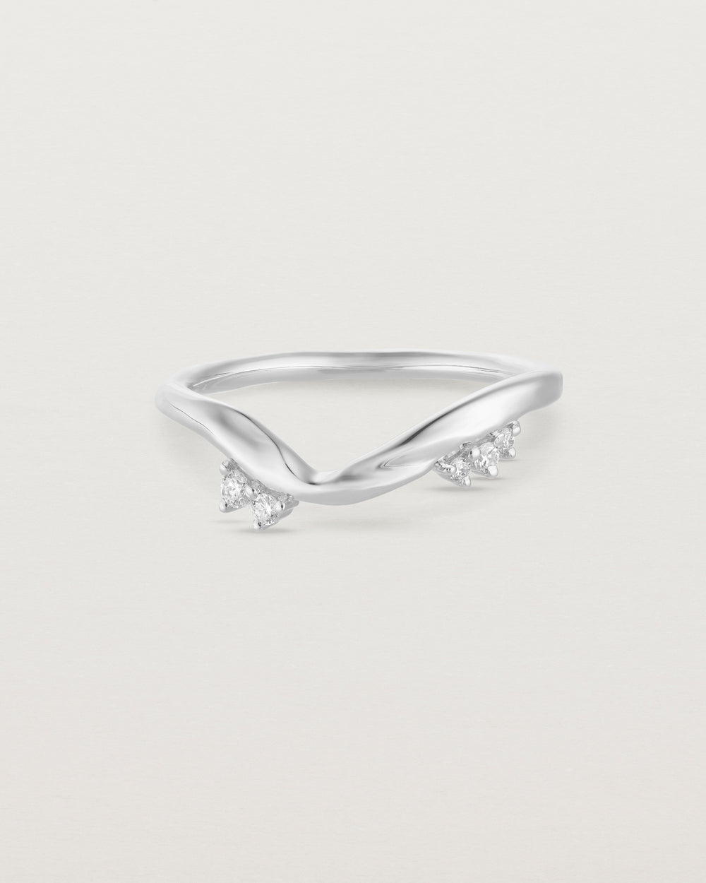 Ren Wedding Band | White Gold | Natalie Marie Jewellery
