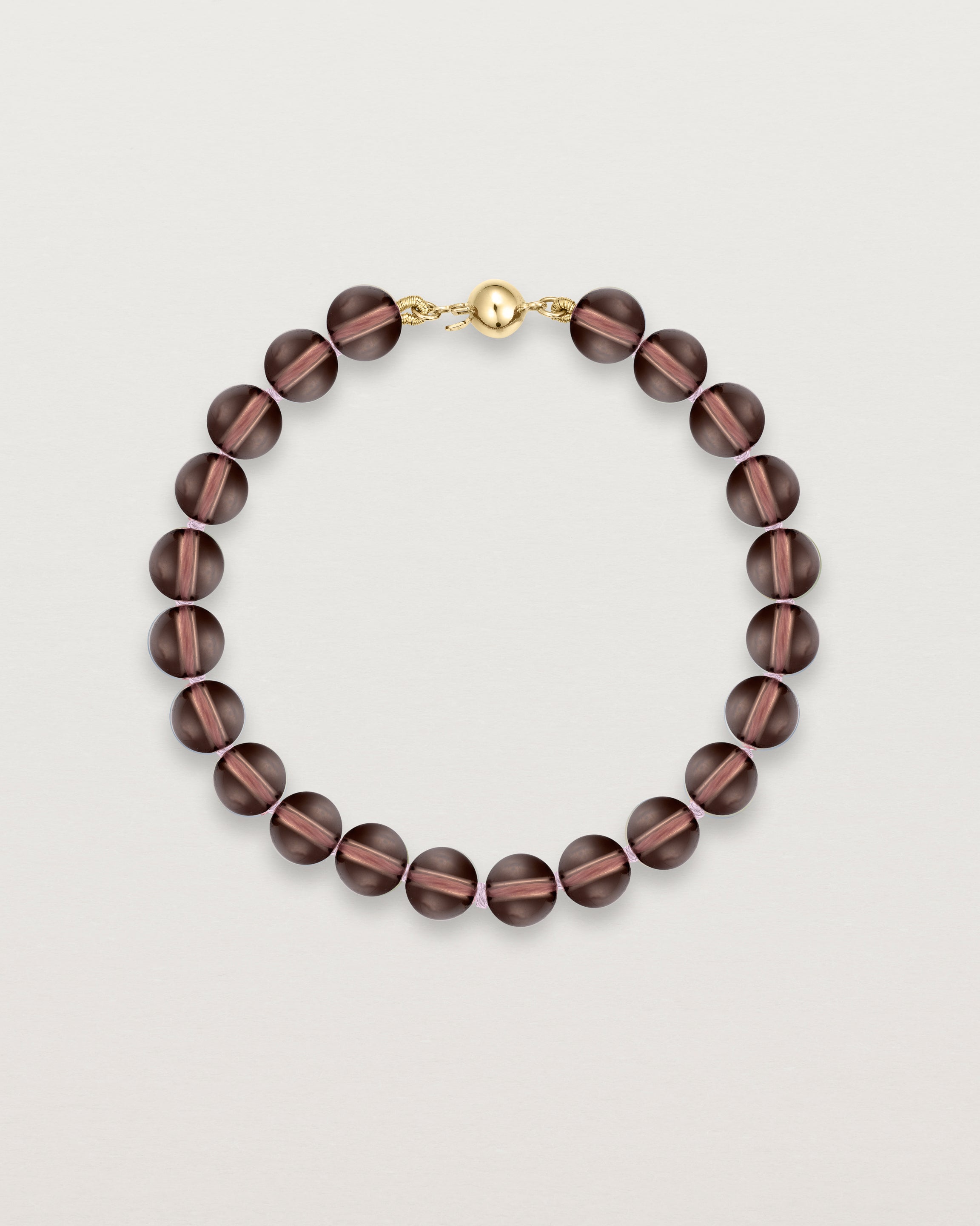 Sashi Bracelet | Smokey Quartz | Yellow Gold | Natalie Marie Jewellery