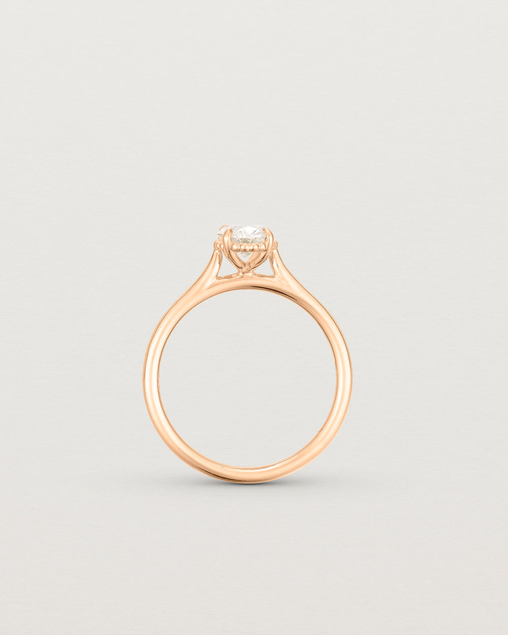 Thea Oval Solitaire | Laboratory Grown Diamond | Rose Gold | Natalie ...