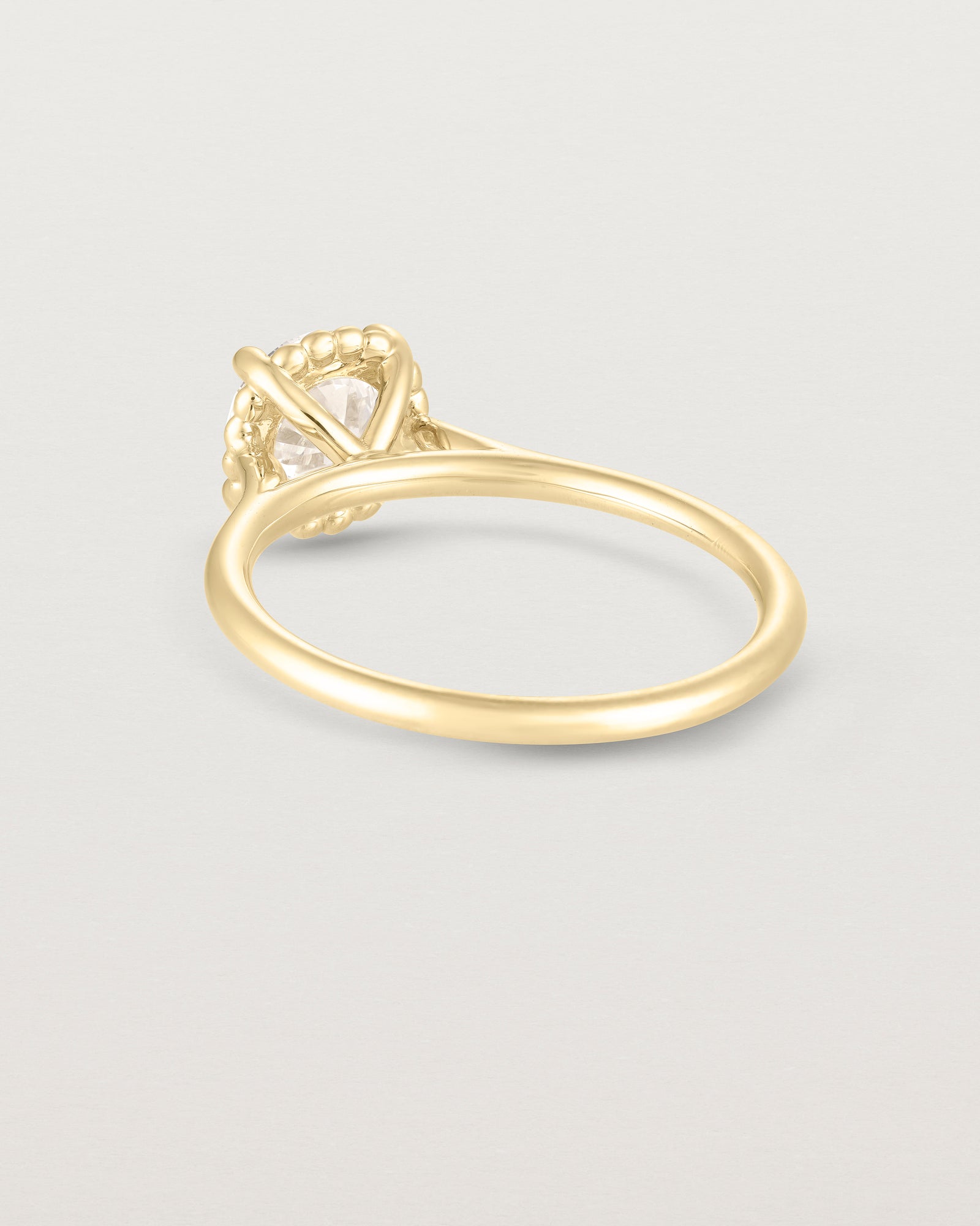 Thea Round Solitaire | Laboratory Grown Diamond | Yellow Gold | Natalie ...
