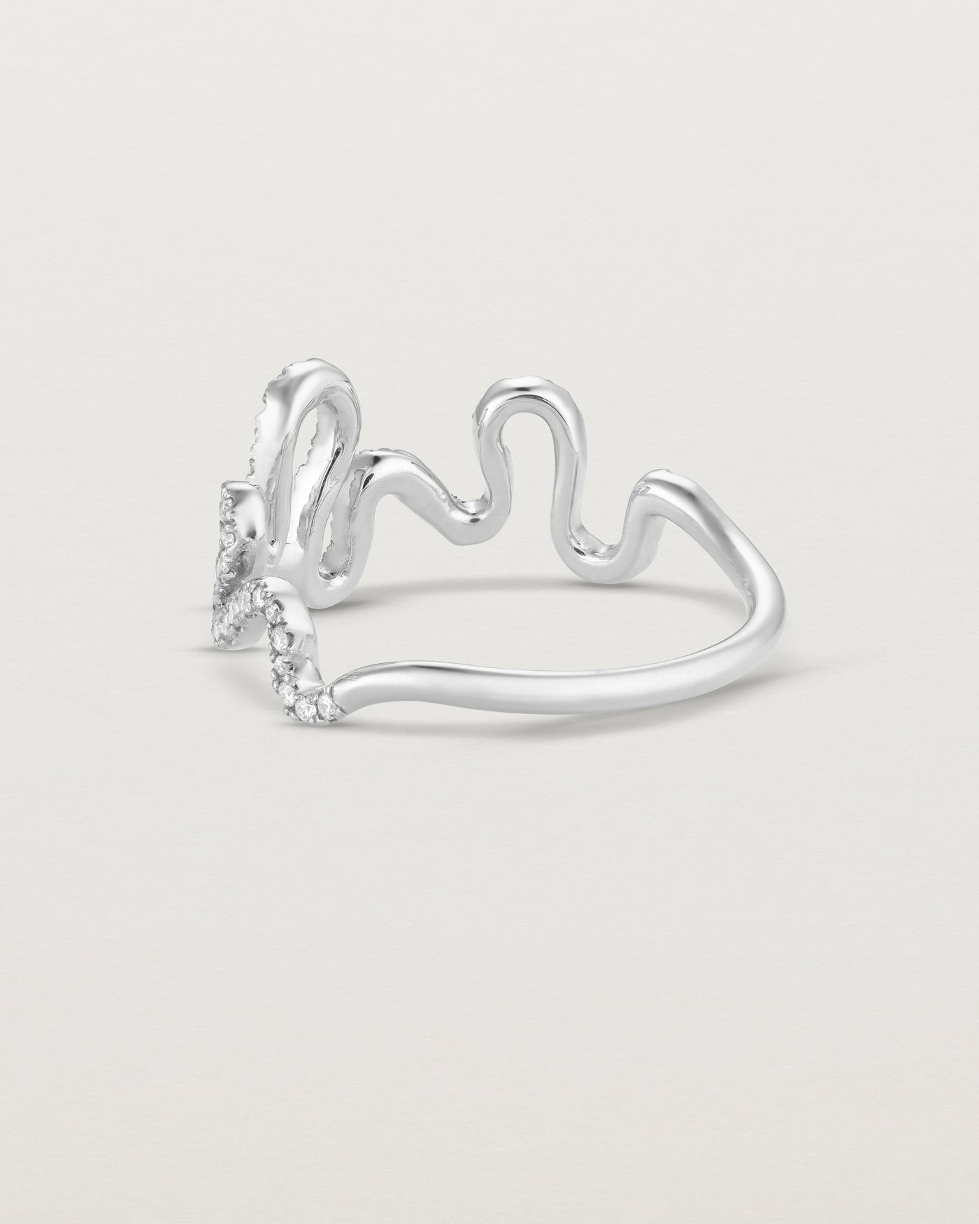 Rumi Ring | Diamonds | White Gold | Natalie Marie Jewellery