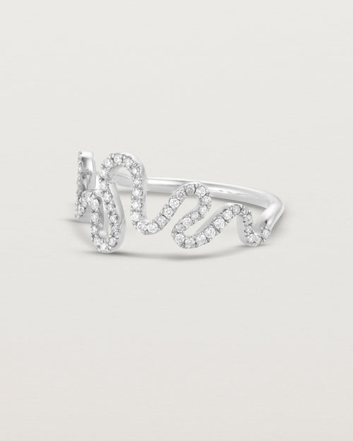 Rumi Ring | Diamonds | White Gold | Natalie Marie Jewellery