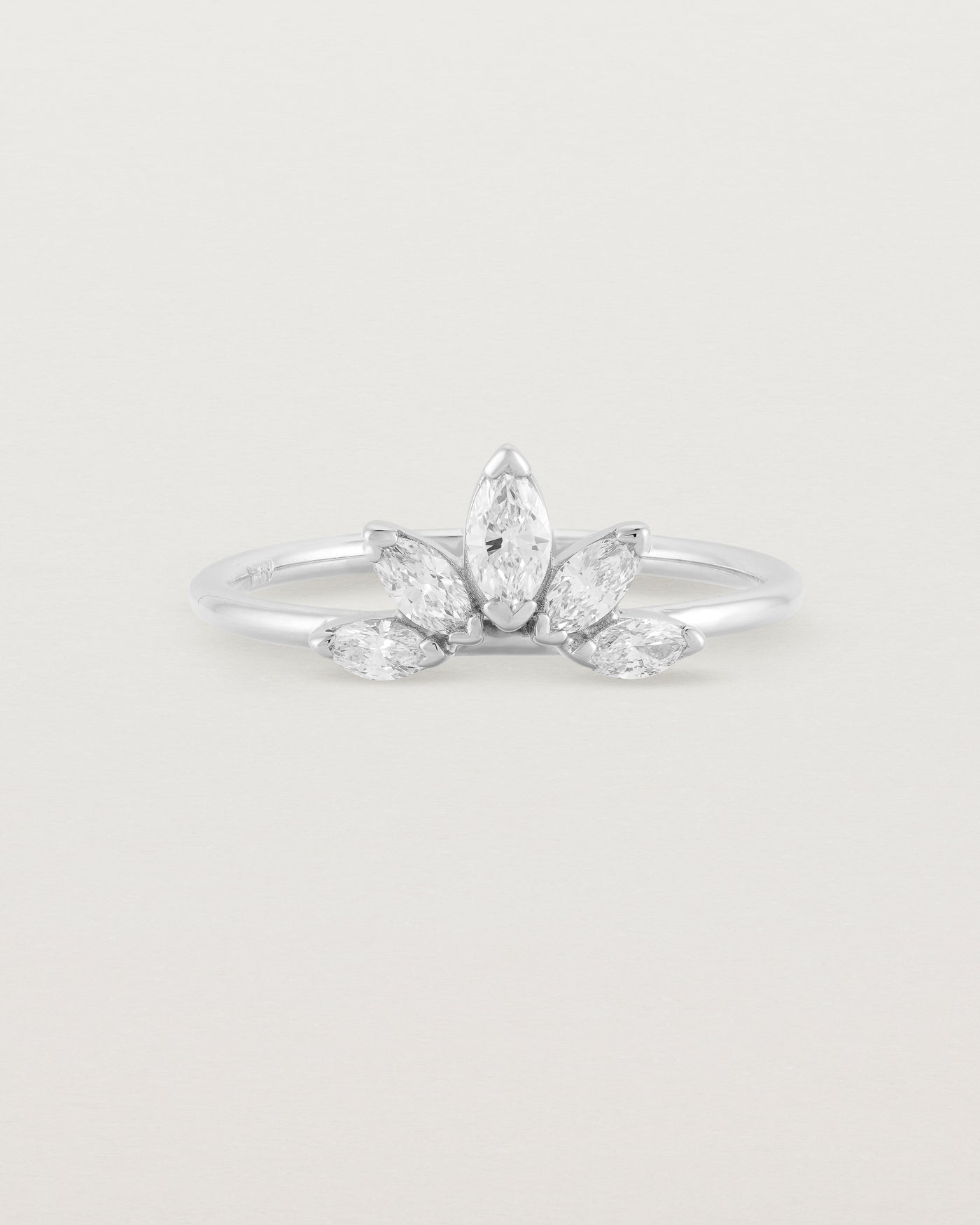 Sun Ring | Diamonds | White Gold | Natalie Marie Jewellery