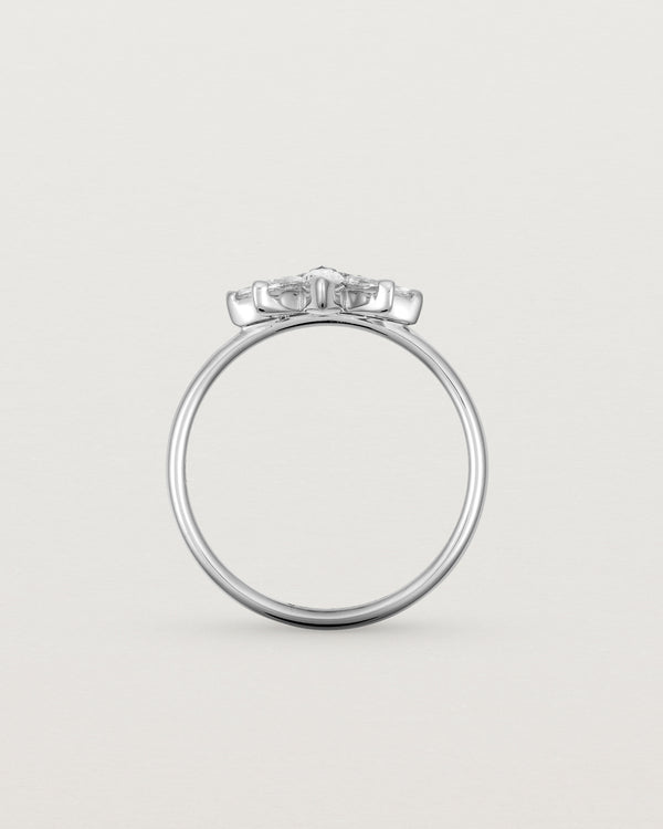Sun Ring | Diamonds | White Gold | Natalie Marie Jewellery