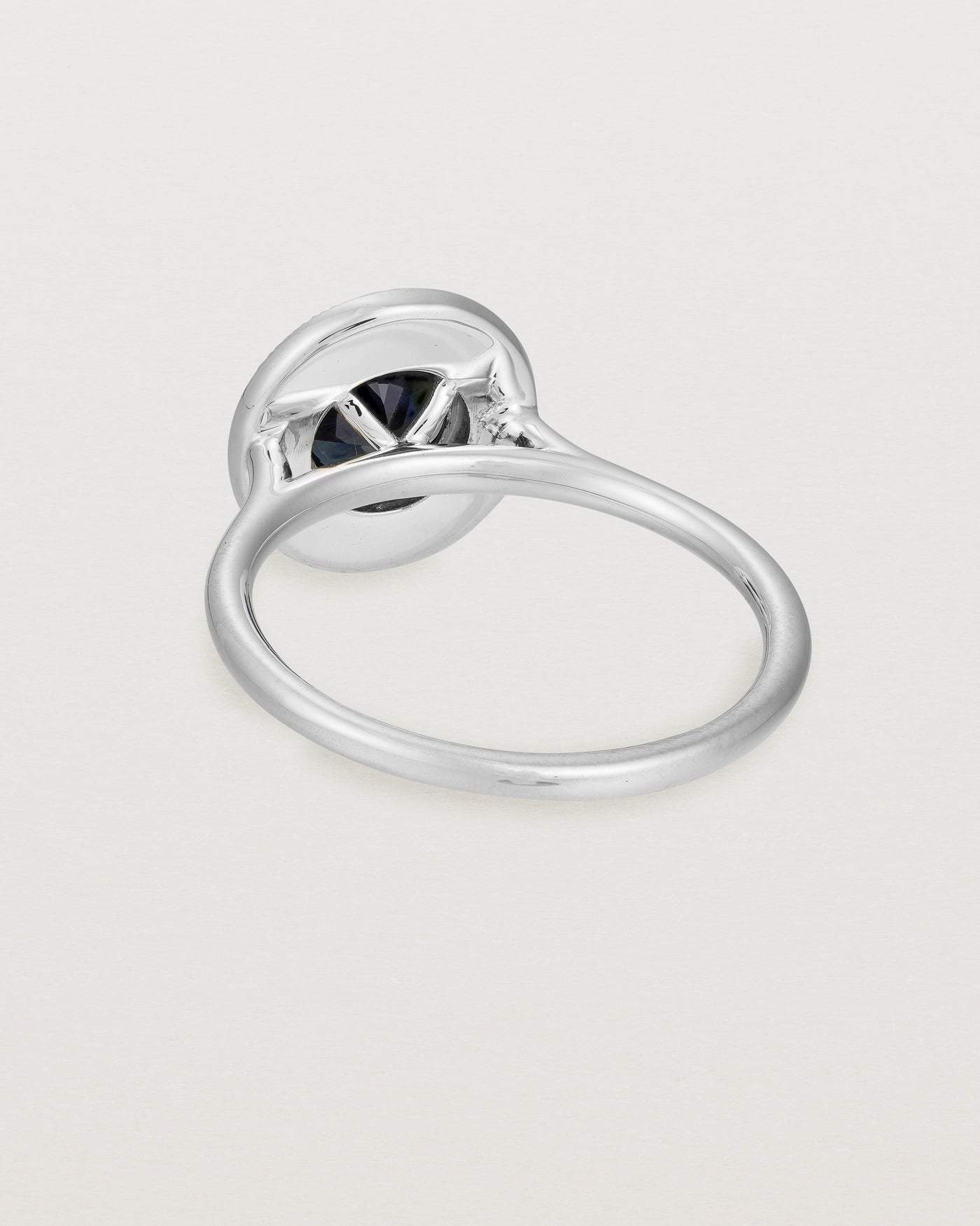 Imogen Halo Ring | Australian Sapphire & Diamonds | White Gold ...